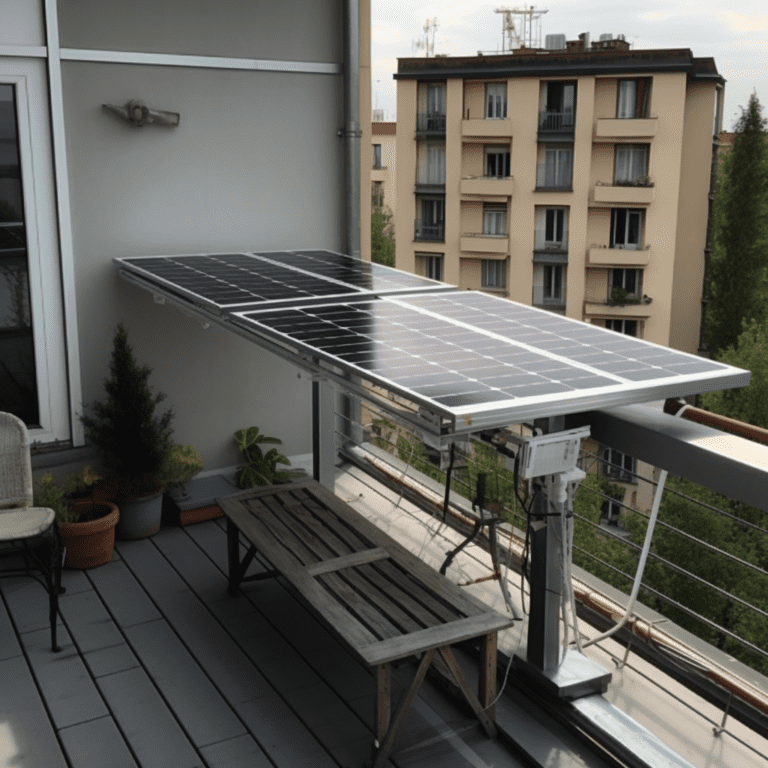 Solaranlage Balkon 1000W Komplettset